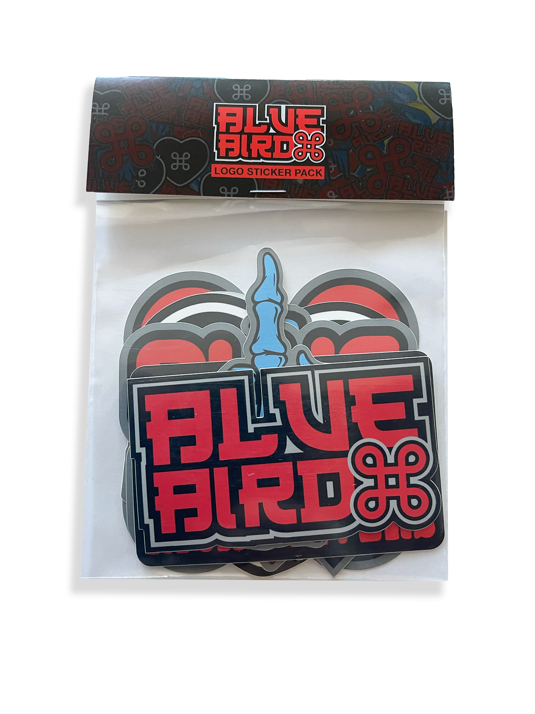 BLUEBIRD LOGO STICKER PACK – BLUEBIRD WAX